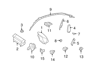 171-464-09-18-64 - Clock Spring Contact 2002-2011 Mercedes-Benz ...