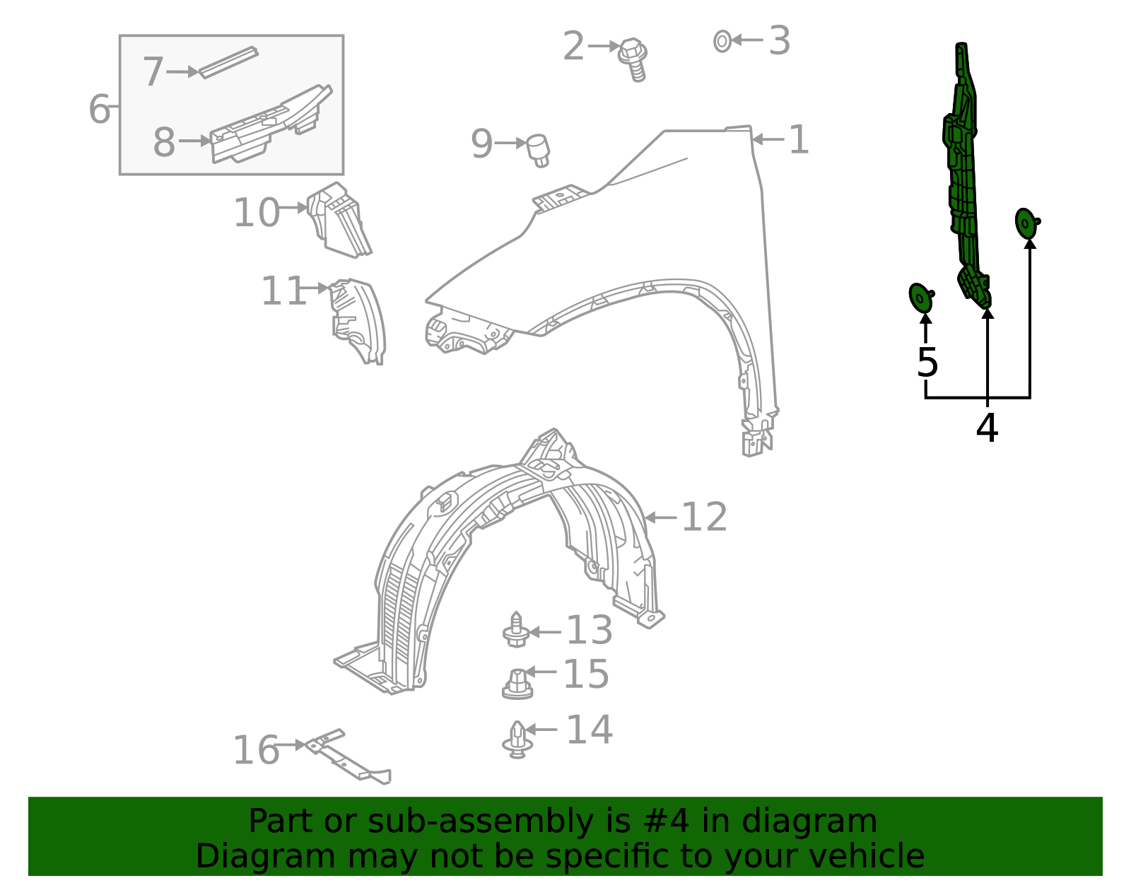 2020-2024 Toyota Highlander Protector 53827-0E050 | Toyota Parts Center