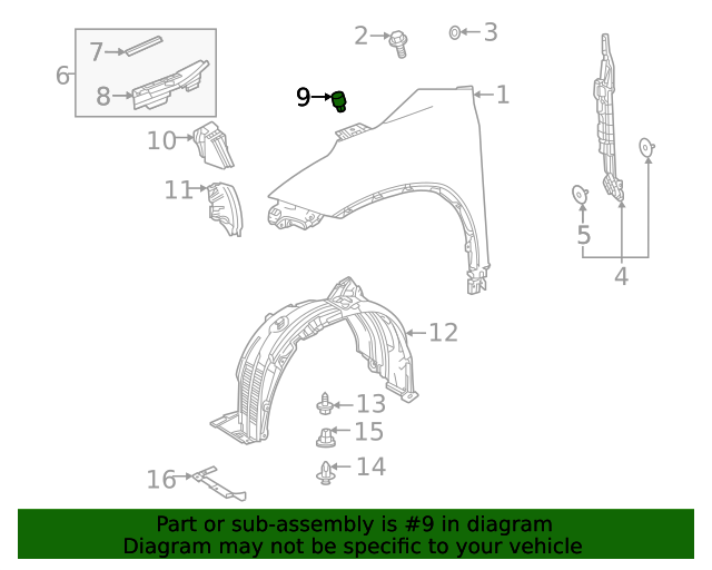 53384-0E010 - Hood Bumper - 2020-2024 Toyota Highlander | OEM Genuine ...