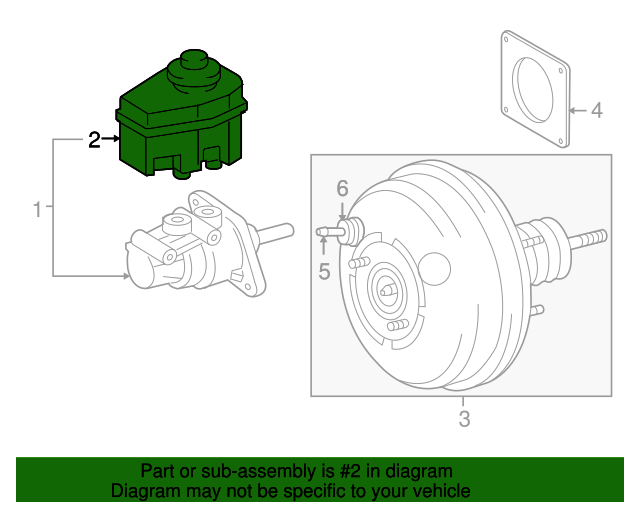 2004-2009 Toyota Master Cylinder Reservoir 47220-0C040 | Toyota Parts ...