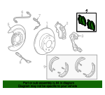 910-420-73-00 - Ts Brake Shoe With Lining 2006-2021 Mercedes-Benz ...