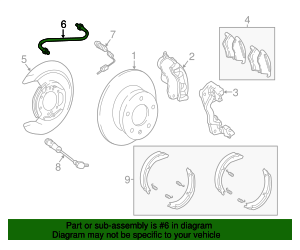 000-428-93-35-65 - Brake Hose 2002-2018 Mercedes-Benz | Mercedes-Benz ...