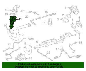 2011-2016 Mercedes-Benz Secondary Air Injection Control Valve 642-140 ...