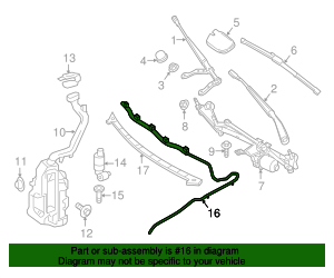 176-860-00-92 - Washer Hose 2014-2020 Mercedes-Benz | Mercedes-Benz USA ...