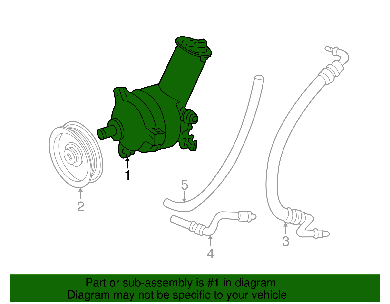 2001-2010 Ford Ranger Motorcraft™ Power Steering Pump STP-127-RM | OEM ...