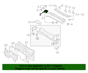 55783-35011 - Mount Panel - 2007-2014 Toyota FJ Cruiser | OEM Genuine ...