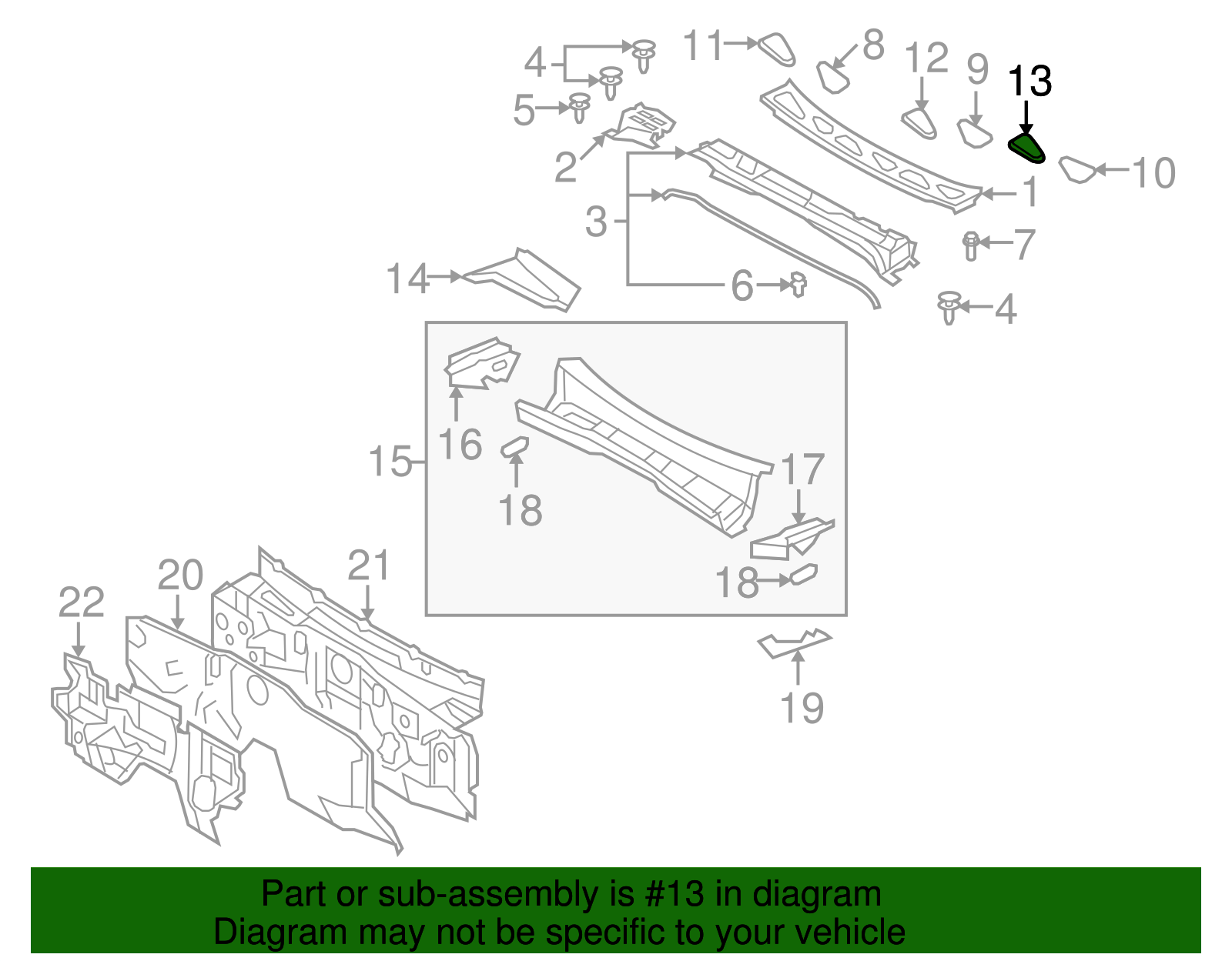 2007-2014 Toyota FJ Cruiser Screen 55796-35010 | OEM Parts Online
