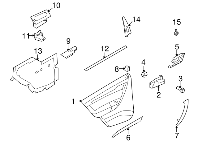 2007-2011 GM Handle, Inside - Passenger Side (RH) 96462710 | TascaParts.com