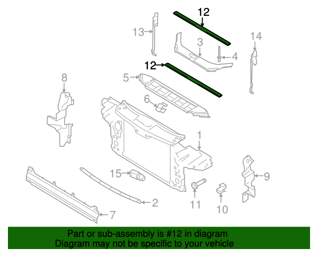 7L0-121-345 - Seal 2007-2015 Audi Q7 | AutoNationParts.com