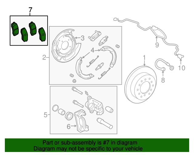 04466-02340 - Brake Pads Rear - 2018-2022 Toyota | OEM Genuine Toyota Parts