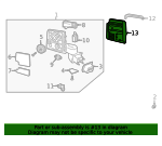 2020-2023 GM Black Driver Side Outside Rearview Mirror Housing Lower ...