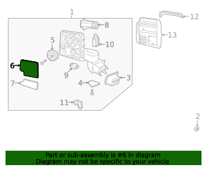 2020-2024 GM Passenger Side Door Mirror with Glass and Backing Plate ...