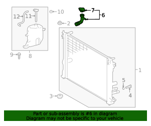 16897-F0051 - Engine Coolant Filler Neck 2019-2024 Lexus ES300h ...