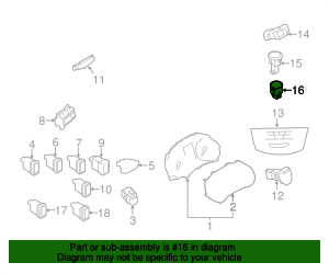 2014-2021 Nissan Ambient Temp Sensor 28576-1VA0A | GetOEMParts.com