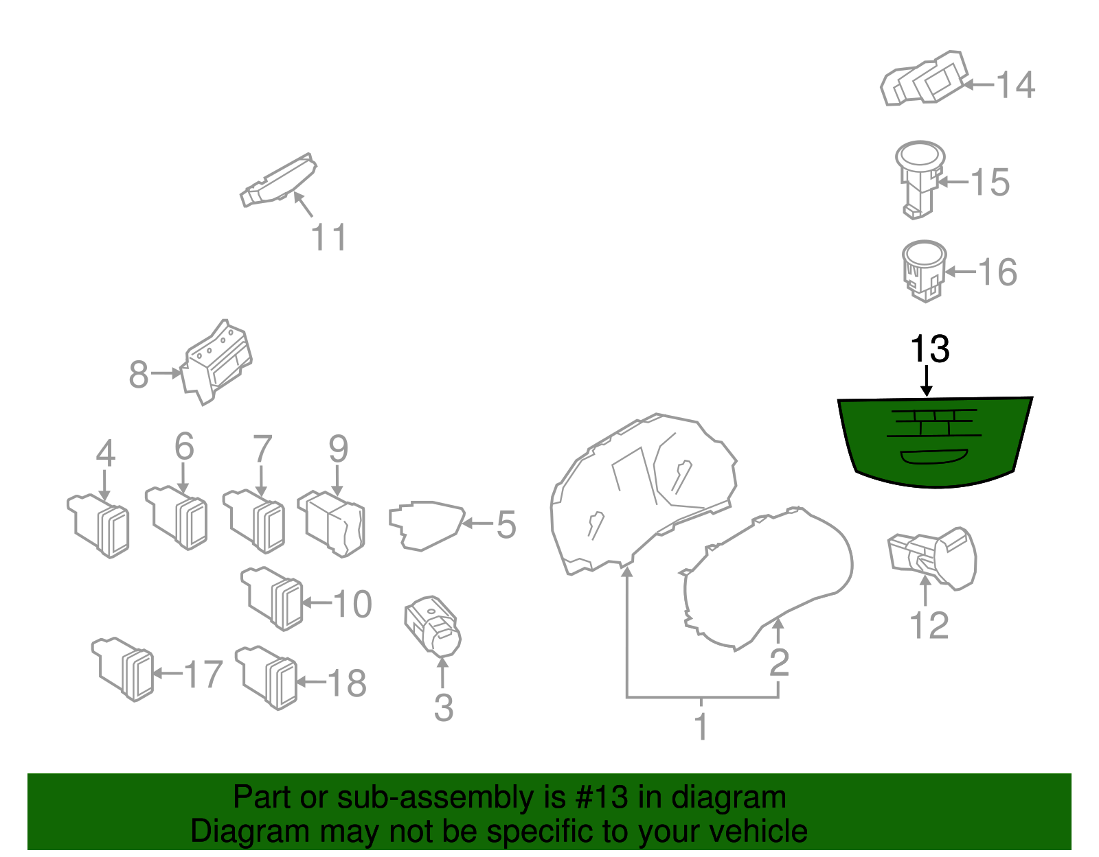 2017-2022 Nissan Dash Control Unit 27500-6MA0A | Hoffman Nissan Parts