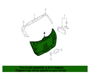 2008-2015 Nissan Lower Trim Panel 90901-JM00A | TascaParts.com