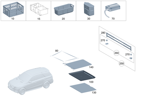 Load Compartment/Trunk Equipment for 2016 Mercedes-Benz GLC 300 ...
