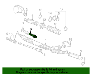 1996-2002 Audi Tie Rod Assembly 4B0-419-801-M | Audi USA Parts