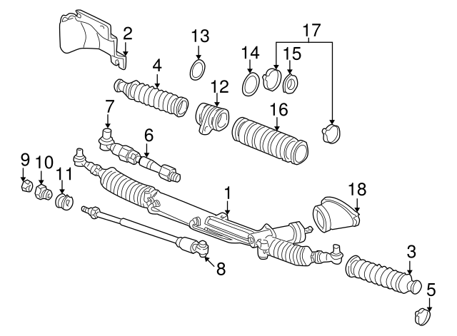 1996-2002 Audi Tie Rod Assembly 4B0-419-801-M | Audi USA Parts