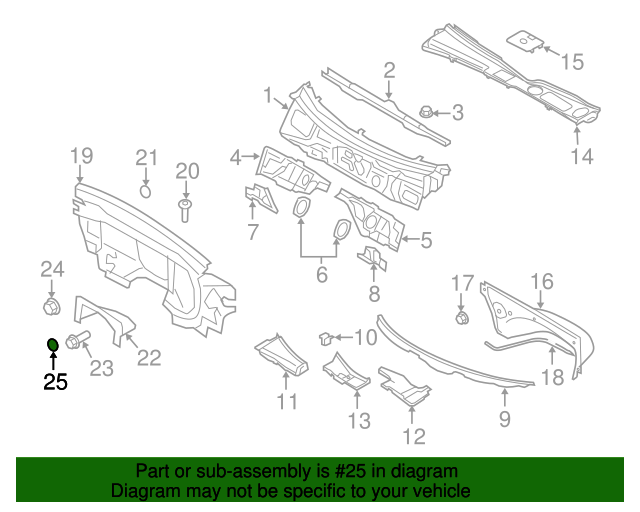 2007-2020 Audi Heat Shield Lock Washer N-903-350-04 | Audi OEM Parts