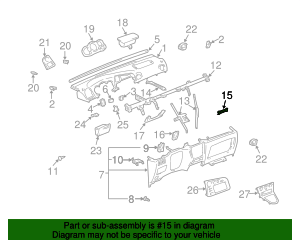 2003-2008 Pontiac Vibe Bracket 88973405 | Awesome Parts