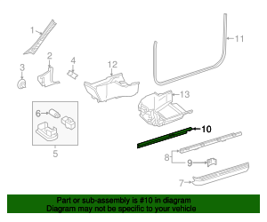 207-686-04-36-7E94 - Door Sill Plate 2010-2017 Mercedes-Benz | Mercedes ...