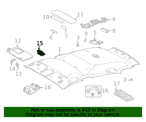 2021-2024 Toyota Vanity Lamp 81340-50260 | Toyota Parts Center