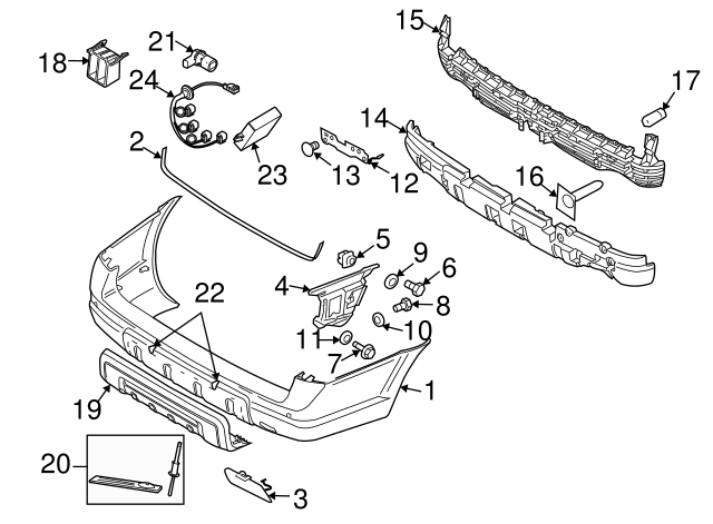 2005-2007 Volvo V70 Protect Plate Mount Kit 32409359 | TascaParts.com