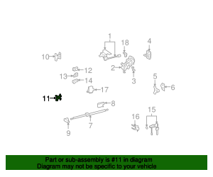 68801-60052 - Lower Hinge - 2007-2014 Toyota FJ Cruiser | OEM Genuine ...