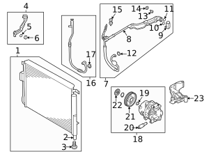 97606-P2500 - A/C Condenser 2021 Kia Sorento | Kia.Parts Store