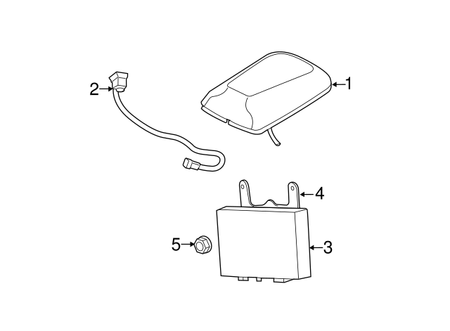 2010-2014 Mopar Navigation Kit, Antenna 5064861AD | TascaParts.com