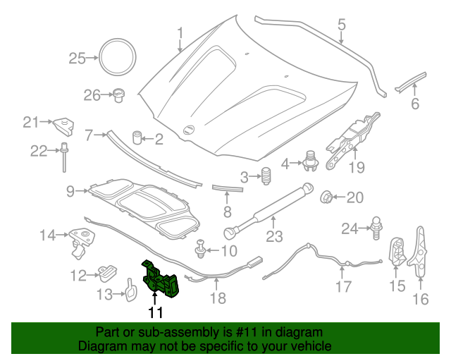51-23-7-336-582 - Lock - 2011-2018 BMW | Buy BMW Parts Now