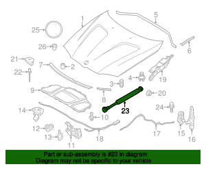 51-23-7-210-727 - Lift Cylinder - 2011-2018 BMW | Buy BMW Parts Now