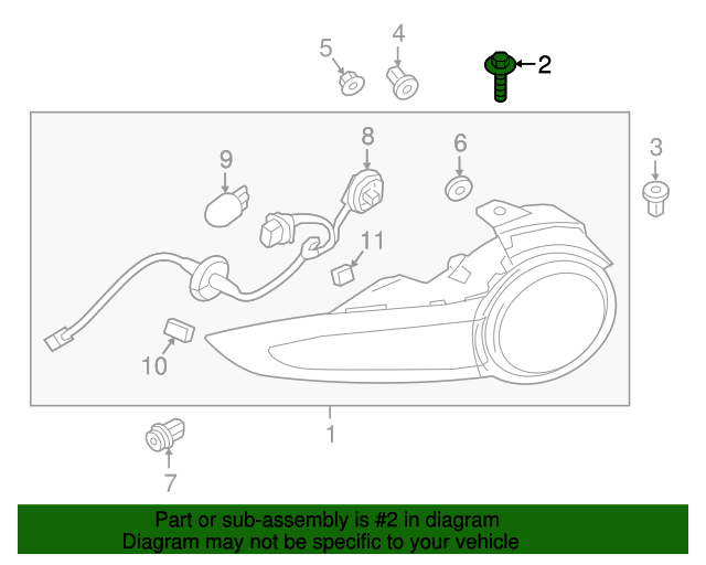 Mazda Parts For 1999-2024 Mazda Splash Shield Screw 9CF6-00-516B ...