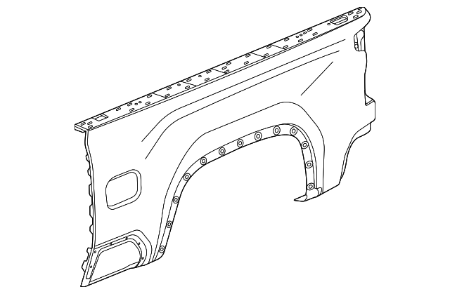 2020-2023 Chevrolet Driver Side Pickup Box Outer Side Panel 84835378 GM ...