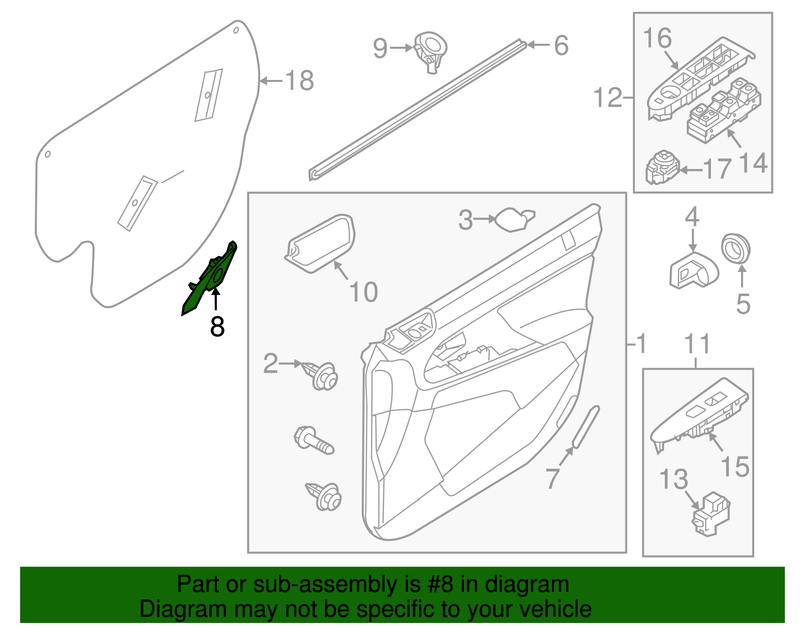 2014-2016 Kia Sportage Mirror Cover 87660-3W023 | OEM Parts Online