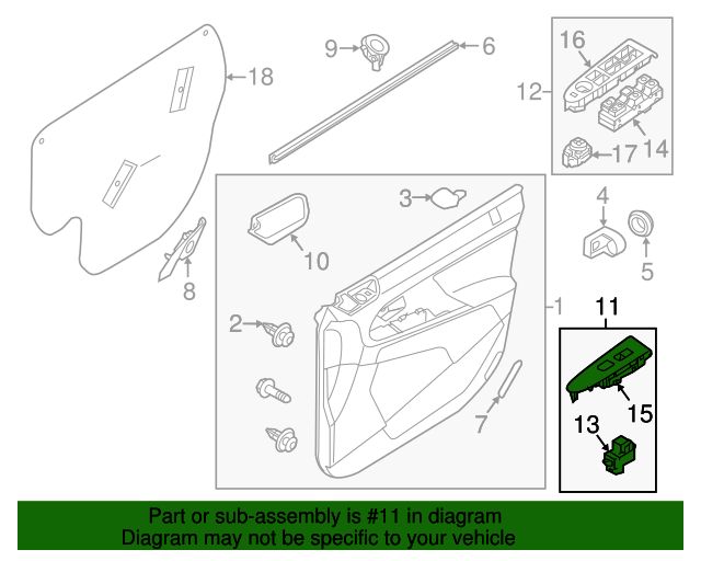 93575-3W100WK - Switch Assembly 2011-2017 Kia Sportage | Kia.Parts Store
