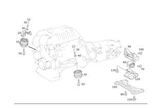 212-240-04-18 - Engine Mount 1960-2018 Mercedes-Benz | Mercedes-Benz ...