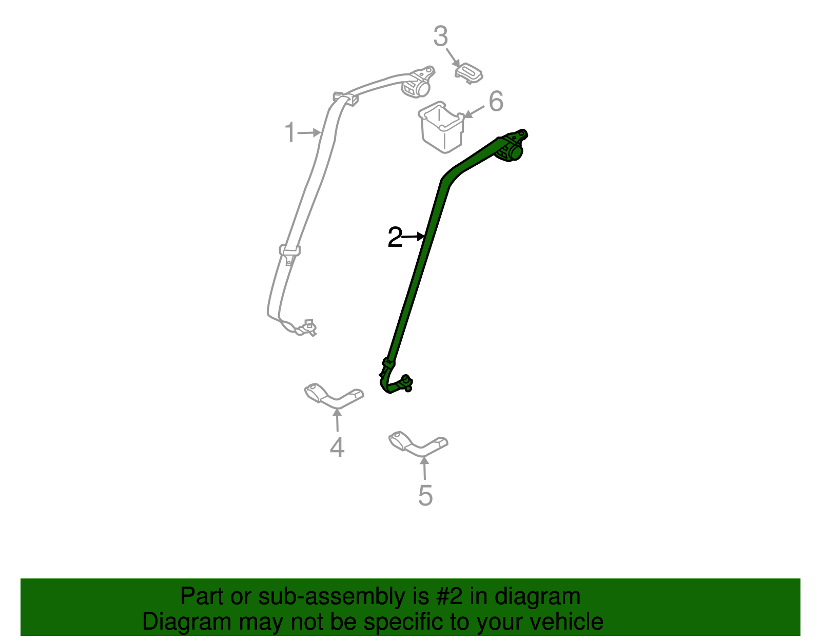 2010-2015 Infiniti Center Belt Assembly 88854-1NF2D | INFINITI OF WEST ...