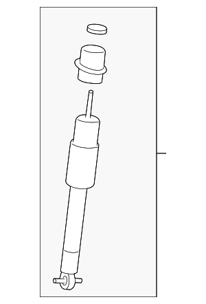2006-2009 GM Shock Absorber - Passenger Side (RH) 19300026 | NewGMParts.com