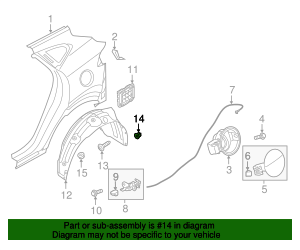2001-2022 Hyundai Wheel Opening Molding Retainer Nut 86848-25000 ...