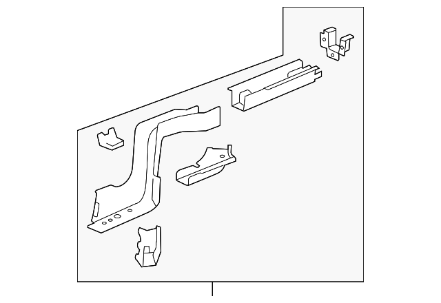 2004-2009 Cadillac SRX Rear Rail Assembly 88957626 | GMPartsDirect.com