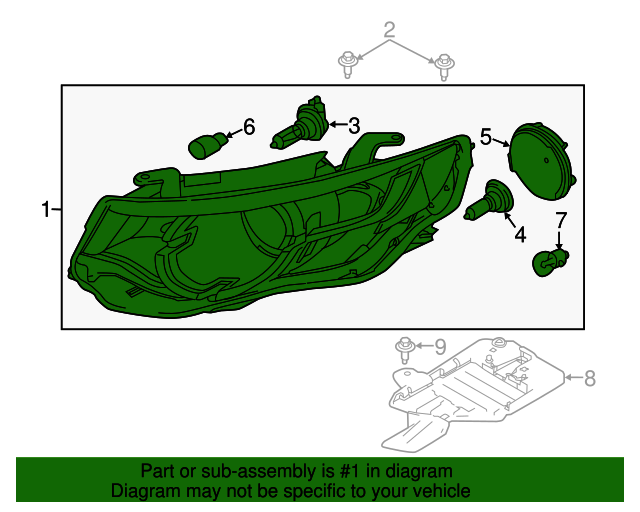 Genuine OEM Headlamp Assembly Part# LR137238 Fits 2015-2019 Land Rover ...