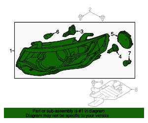 Genuine OEM Headlamp Assembly Part# LR137239 Fits 2015-2019 Land Rover ...