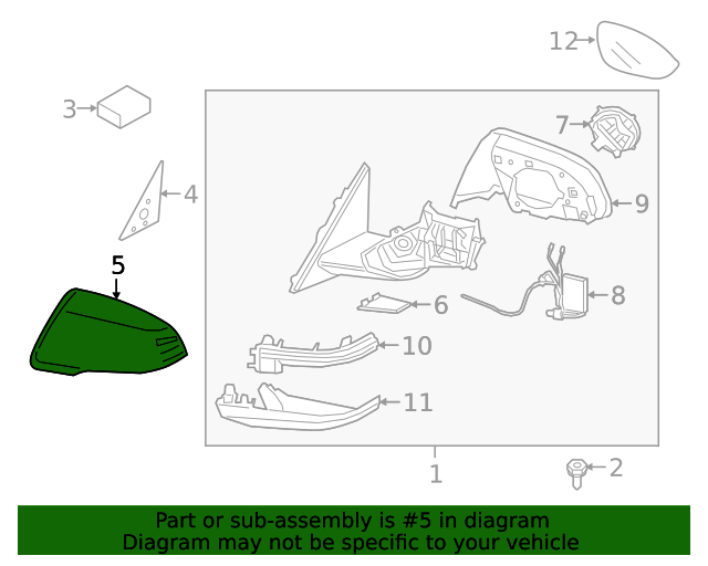 2019-2023 BMW Z4 Bmw Oem Primed Mirror Cap - Left 51-16-9-465-511 | OEM ...