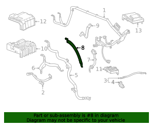 2020-2024 GM Battery Positive and Negative Cable Strap 84703166 GM ...