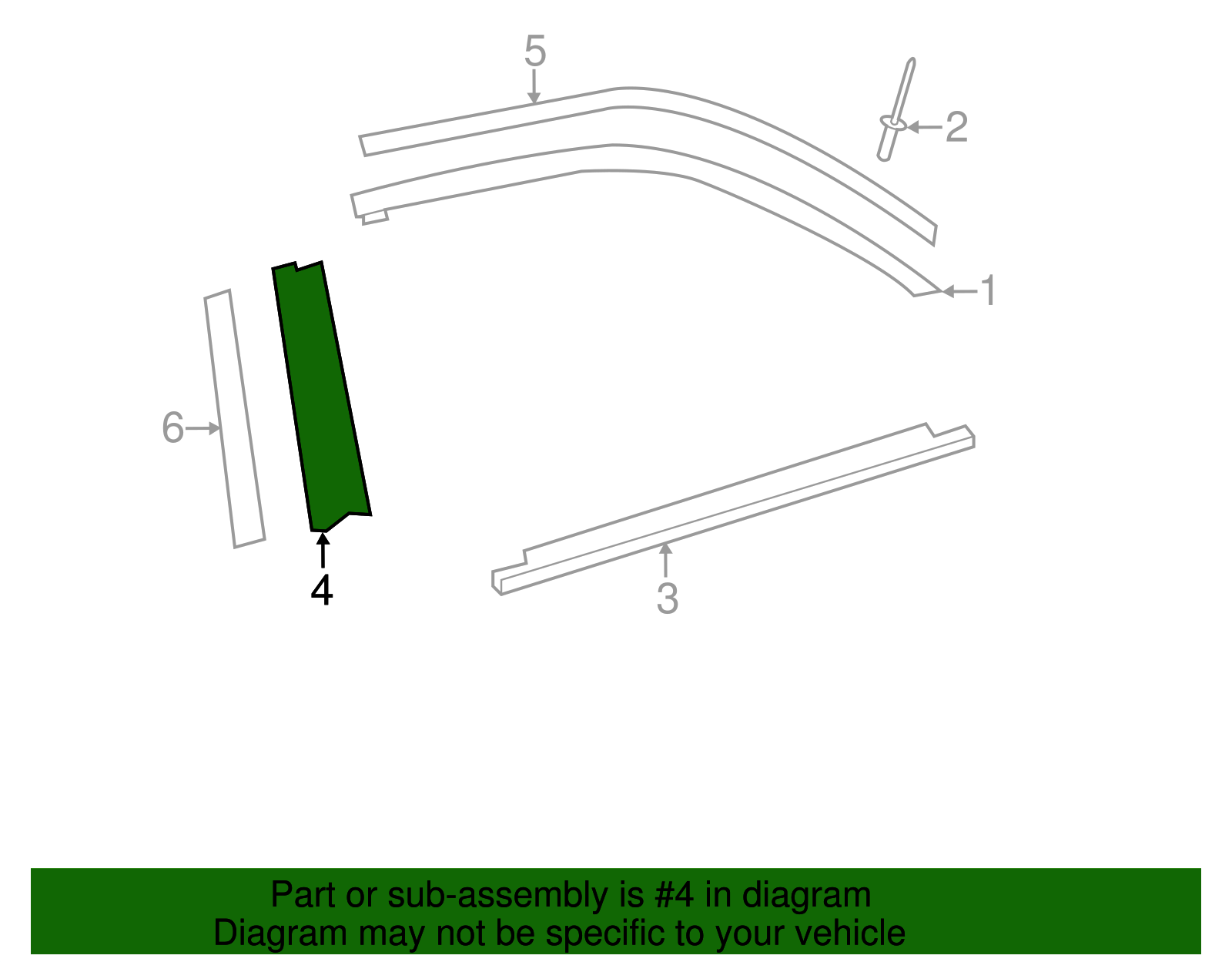 75762-06080 - Window Molding - 2012-2014 Toyota Camry | Lithia Toyota Parts