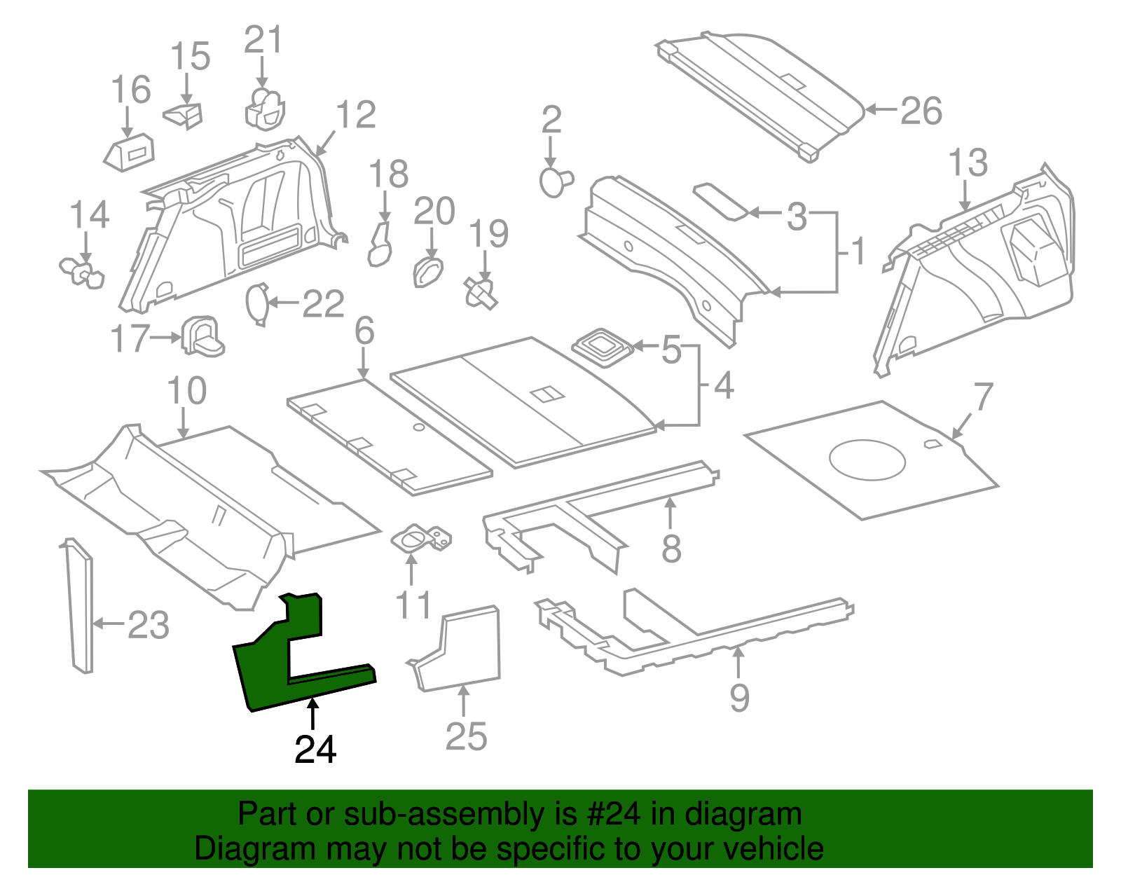 2009-2014 Volkswagen Jetta Sound Absorber 1K9-863-833 | OEM VW Parts Haus