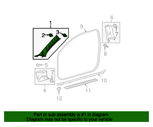 2005-2007 Scion tC Garnish Assembly Front Pil 62210-21030-B0 | Toyota ...