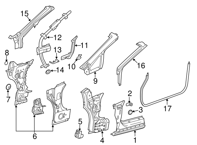 39086962 GM Driver Side Body Side Outer Front Panel | GM Parts Store